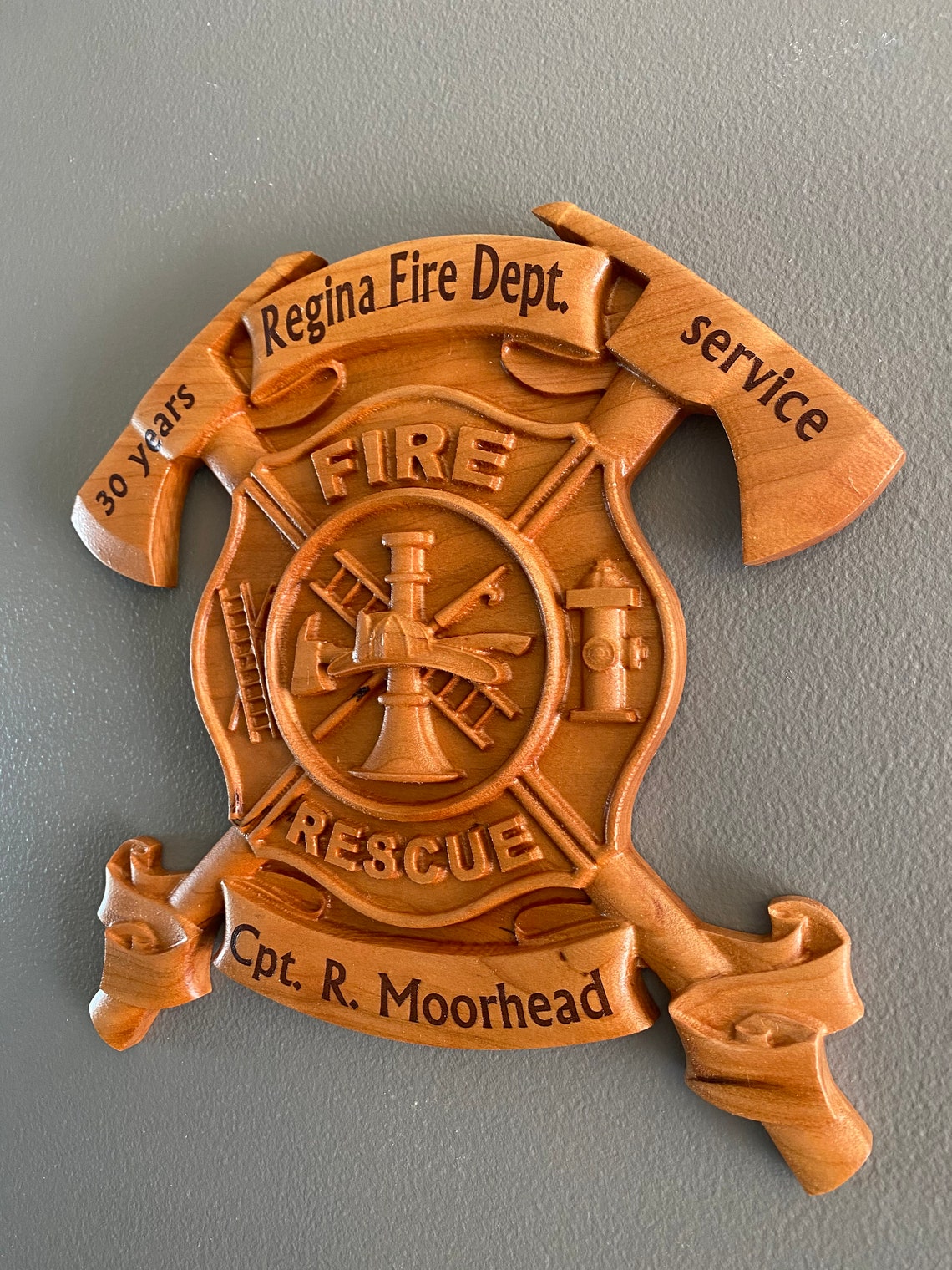 Firefighter Plaque - Etsy Canada