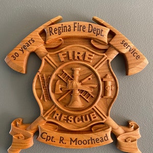 Firefighter Plaque - Etsy