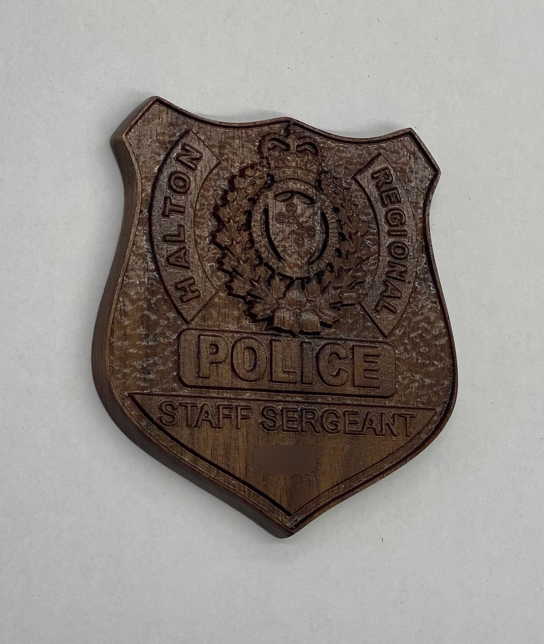 Halton Regional Police Wooden Badge - Etsy