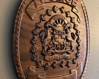 Ontario Provincial Police Wooden Badge | Etsy Canada