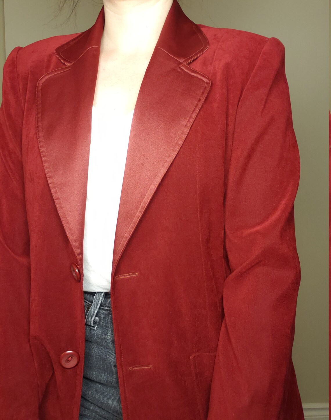 Holiday Jacket // Beautiful Blazer in Raspberry Wine Ultrasuede With ...