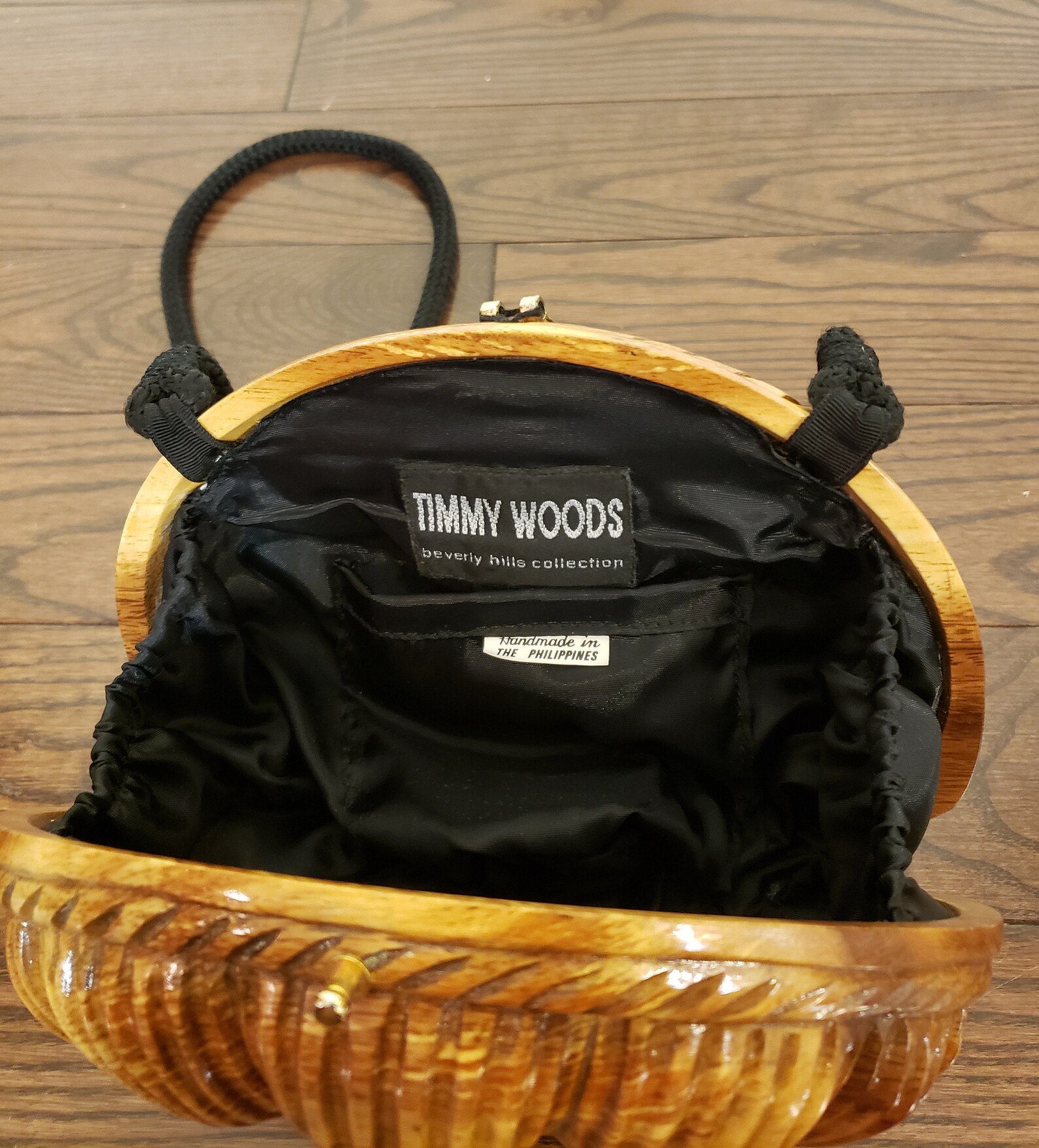 Vintage 80s Timmy Woods Clam Shell purse | Etsy