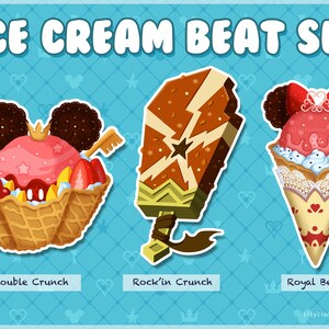 Kingdom Hearts Ice Cream Stickers - Etsy