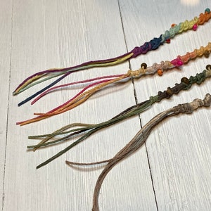Beaded Hemp Hair Wraps 4pk - Etsy