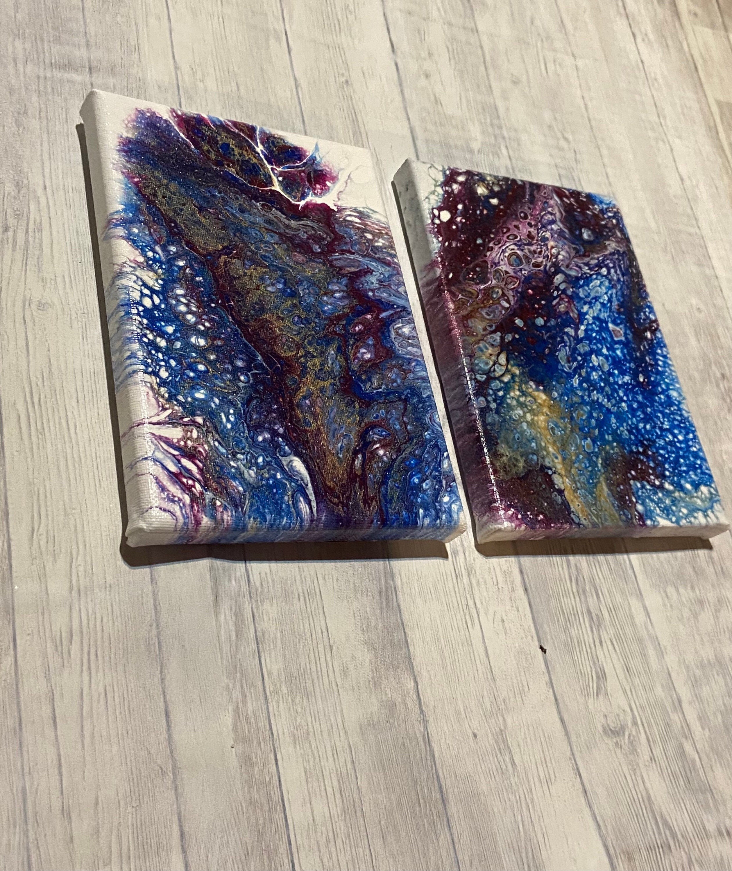 Acrylic Paintings on 5x7 Stretched Canvas-2pk - Etsy