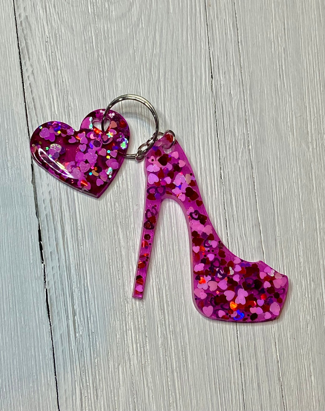 High Heel Heart Keychain - Etsy