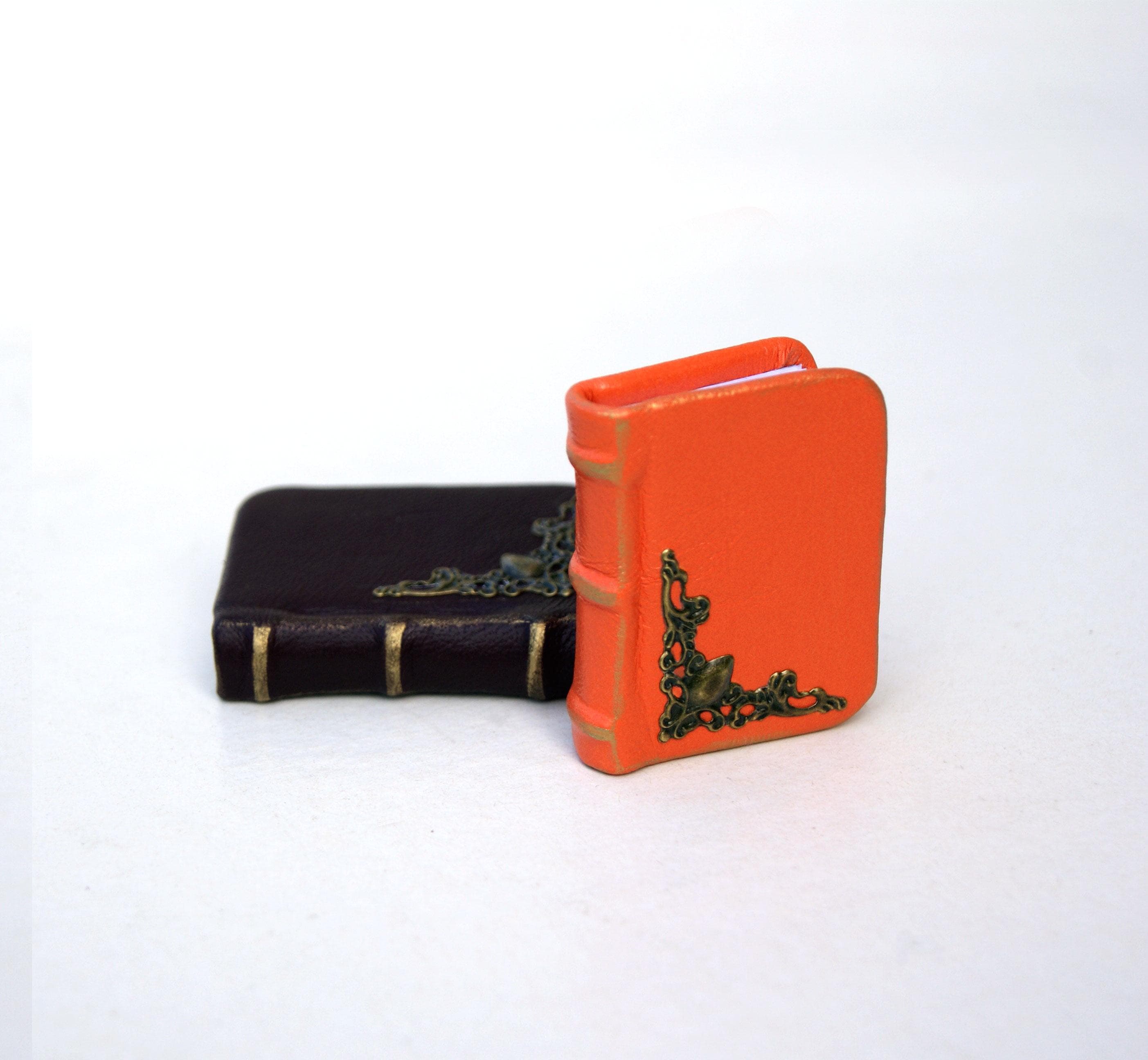 Vintage Style Mini Leather Sketchbook - Small Notebook With Blank Paper ...