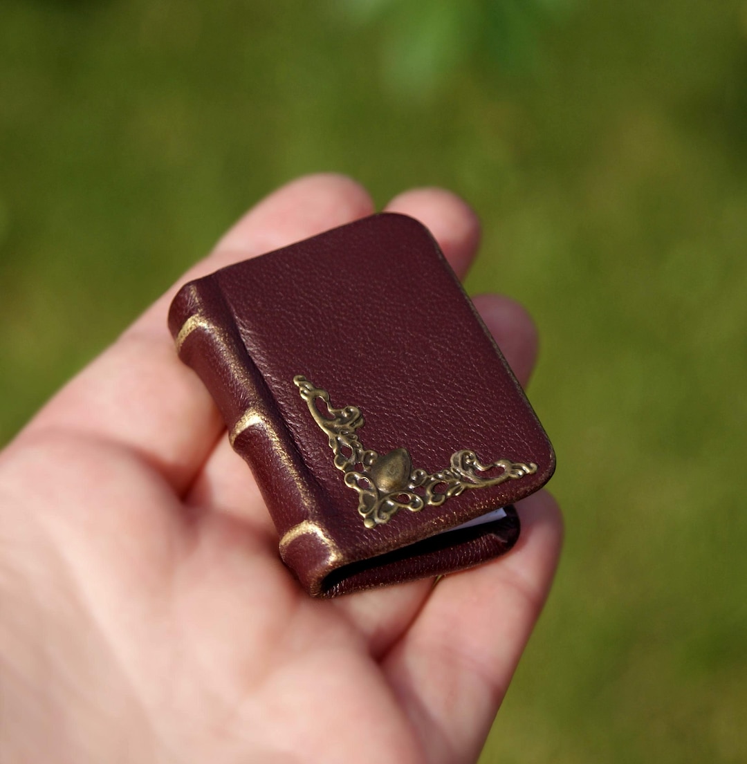 Vintage Style Mini Leather Sketchbook - Small Notebook With Blank Paper ...