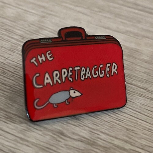 Carpetbagger Enamel Pin - Etsy