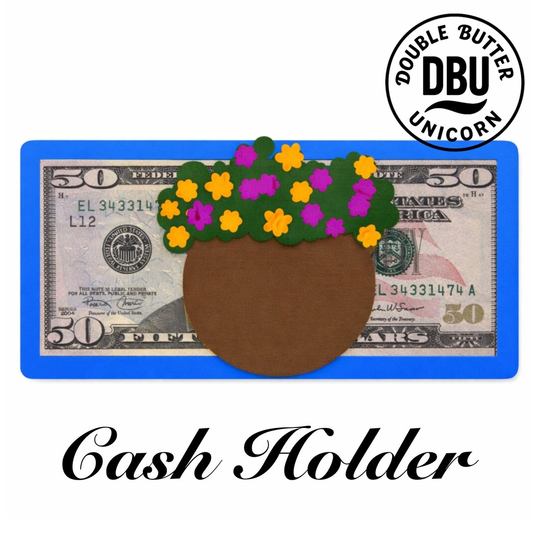 Flower Pot Cash Holder - Digital File - SVG - Etsy
