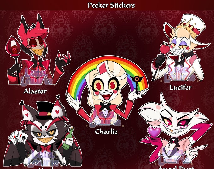 Angry Alastor Cat Sticker - Etsy