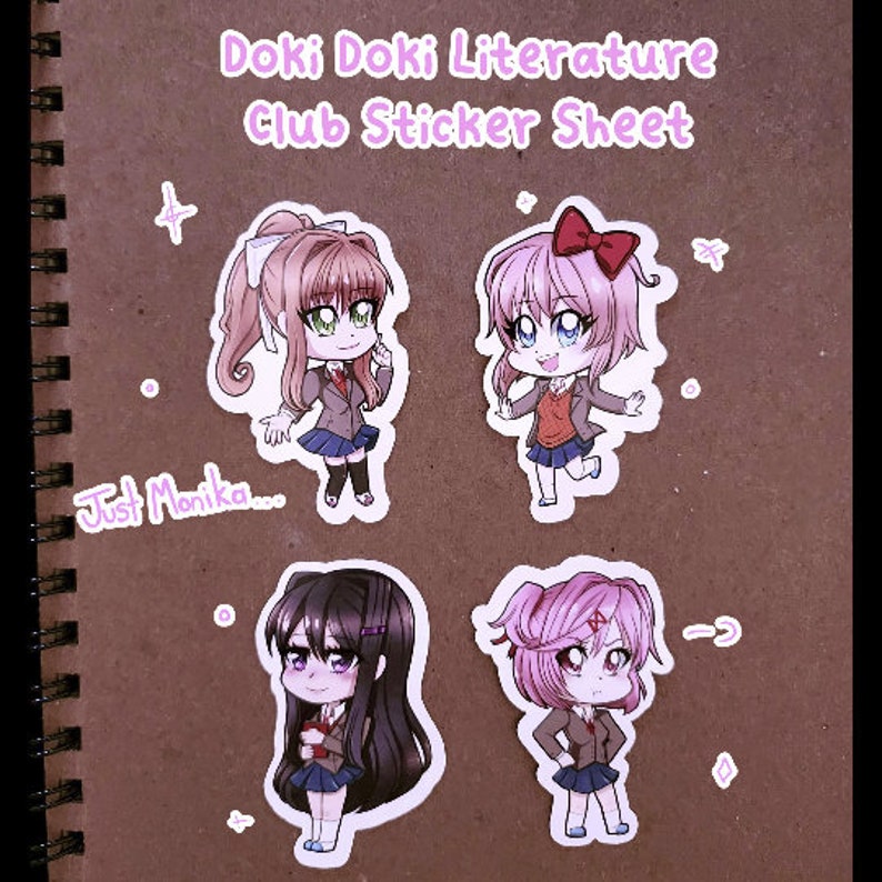 Doki Doki Literature Club Stickers - Etsy