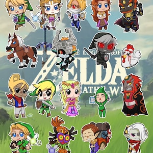 Zelda Cute Chibi Stickers - Etsy