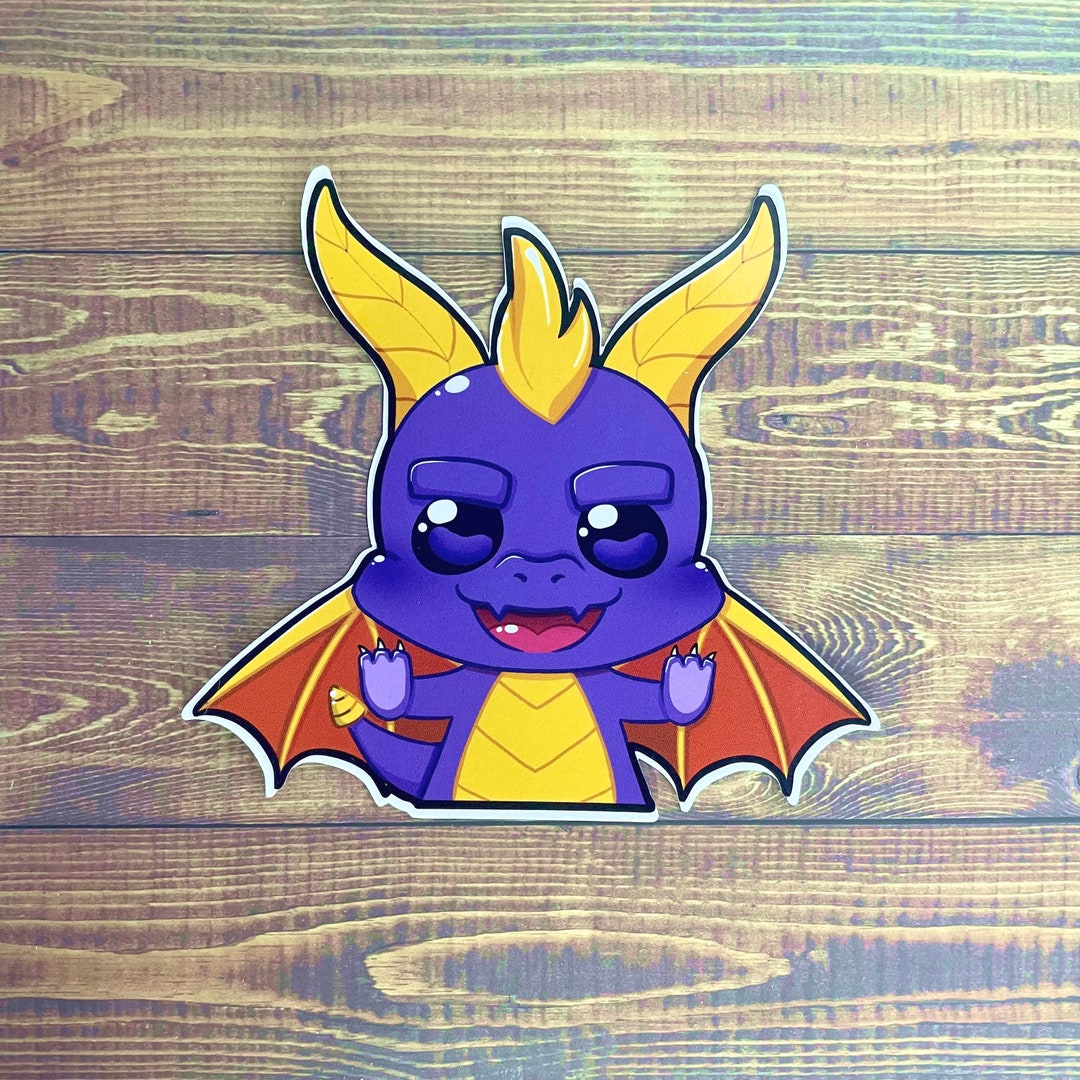 Spyro the Dragon UV Sticker Peeker Cute - Etsy