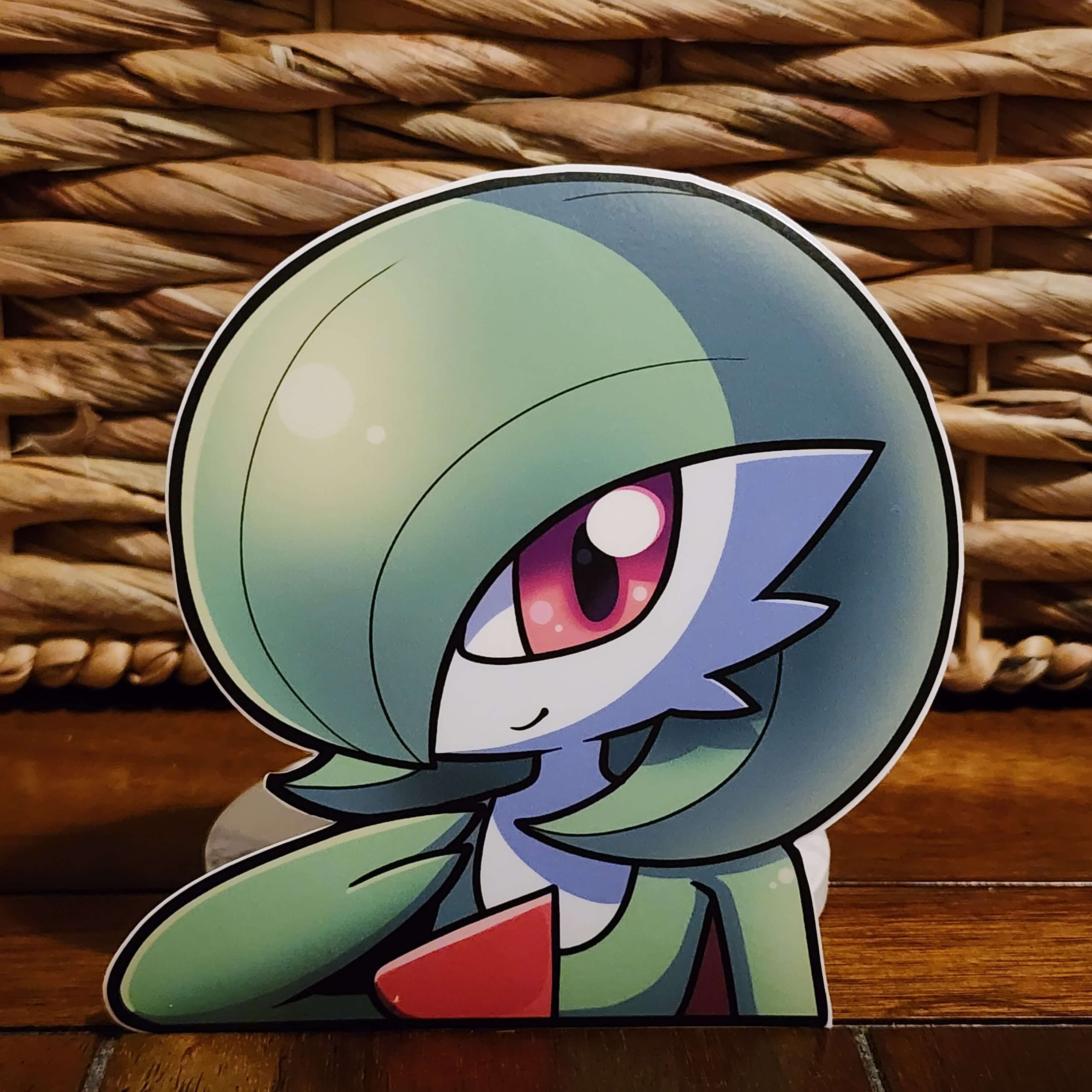 Gardevoir & Shiny Decal Peeker Sticker Cute 5 X 5 Inches Waterproof ...