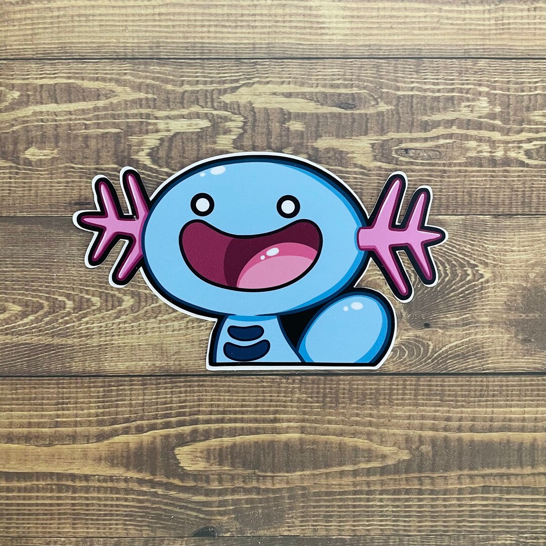 Wooper UV Sticker Peeker Cute - Etsy