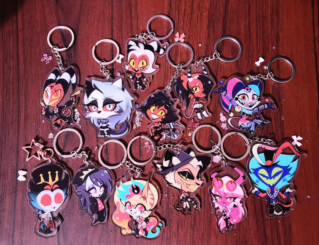 Helluva Boss Acrylic Keychains 2.5 Inches Double-sided Double Boarded ...