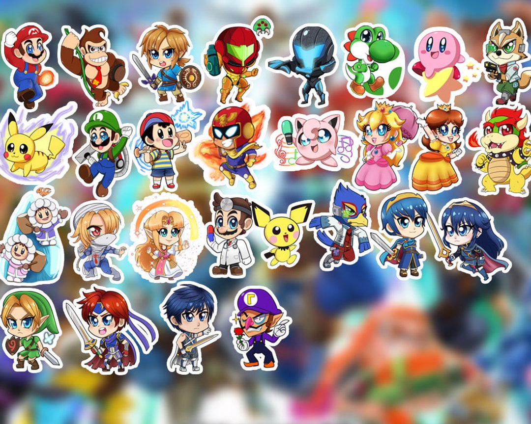 Super Smash Bros. Ultimate Stickers - Etsy