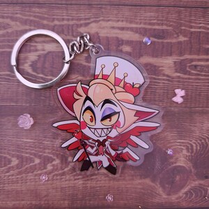 Acrylic Keychain Lucifer Hazbin Hotel Double Sided 2.5 in Double ...