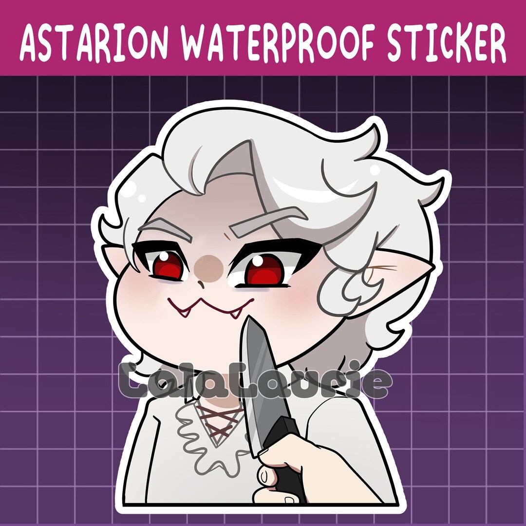 Astarion Cat Meme Waterproof UV Sticker - Etsy
