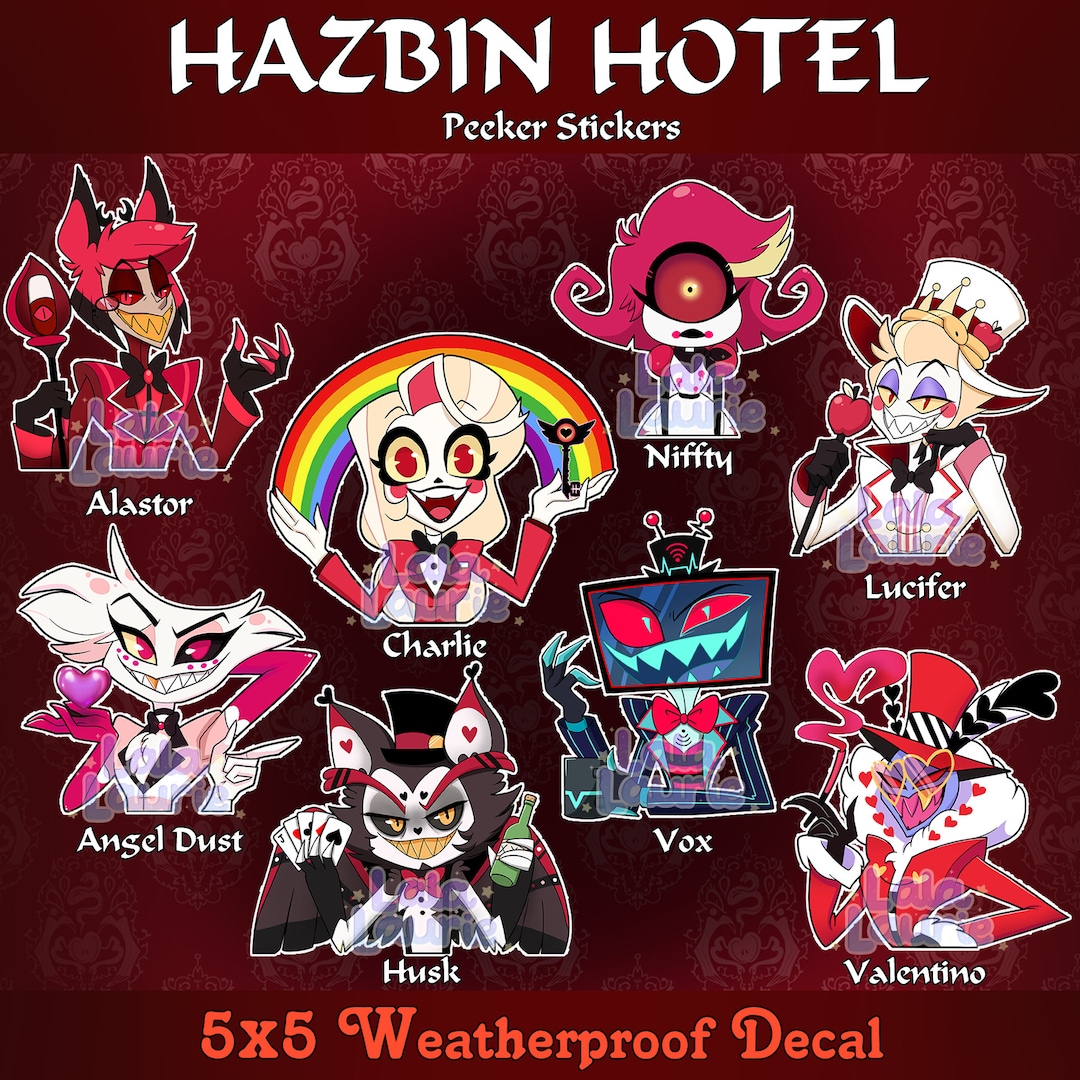Hazbin Hotel 5x5 Weatherproof Car Decals Full Selection - Etsy