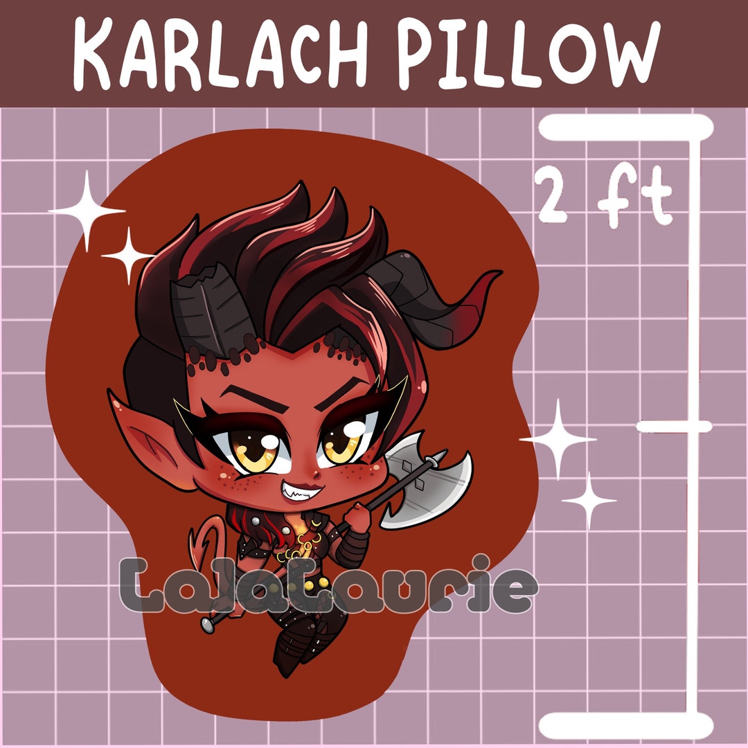 Baldur's Gate 3 Karlach Shaped Pillow - Etsy