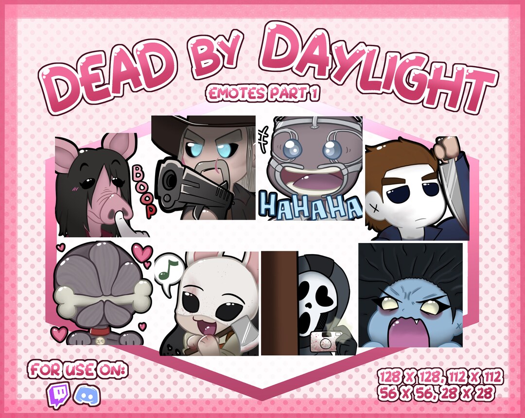 Dead by Daylight Killer Emote Part 1 for Twitch and Discord - Etsy