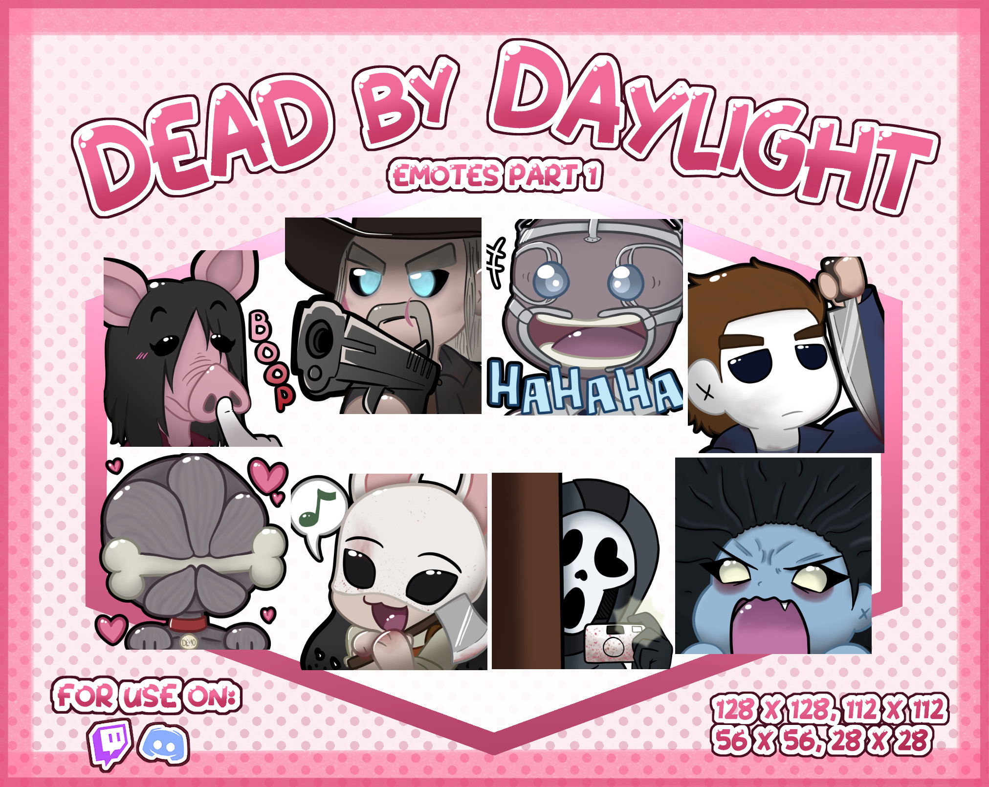 Dead by Daylight Killer Emote Part 1 for Twitch and Discord - Etsy