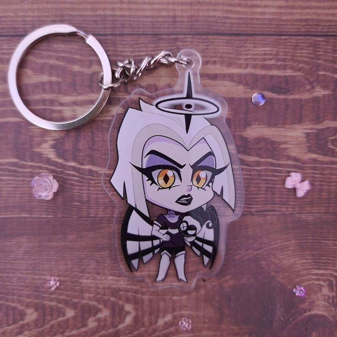 Acrylic Keychain Lute Hazbin Hotel Double Sided 2.5 in Double Boarded ...