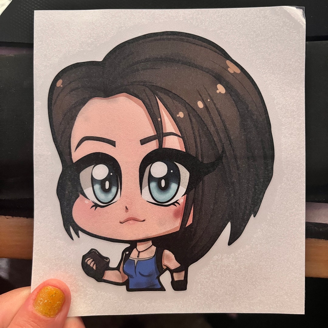 Jill Valentine Resident Evil UV Sticker Peeker Horror Spooky Cute Video ...