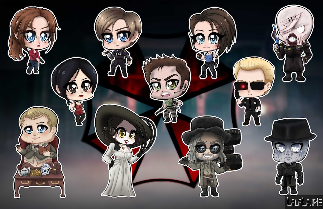 Resident Evil Chibis Complete Print 11" X 17" - Etsy