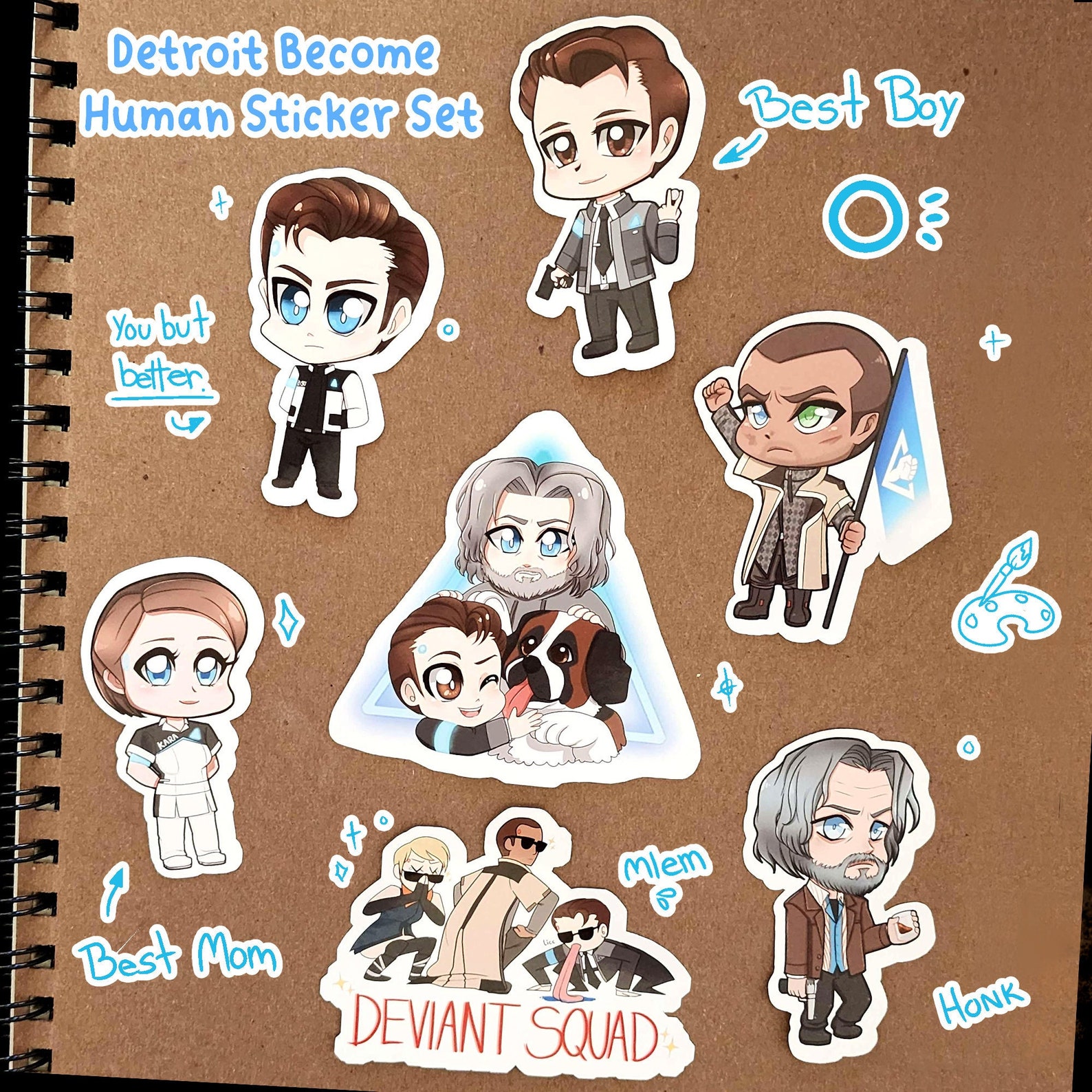 Detroit: Become Human Sticker Set - Etsy