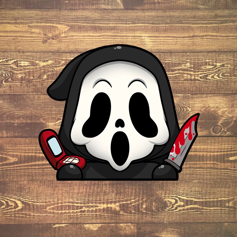 Ghost Face Stickers - Etsy