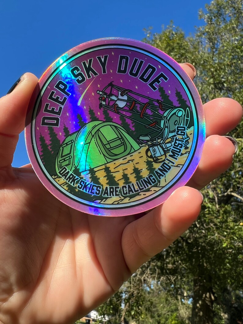 Dark Skies Holographic Sticker - Etsy