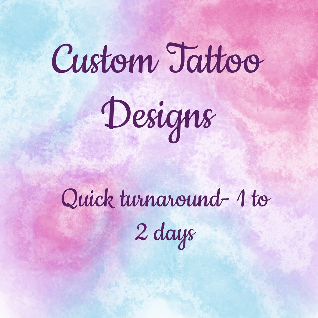 Digital Custom Tattoo Graphic Designs, Quick Turnaround 24-48 Hours ...