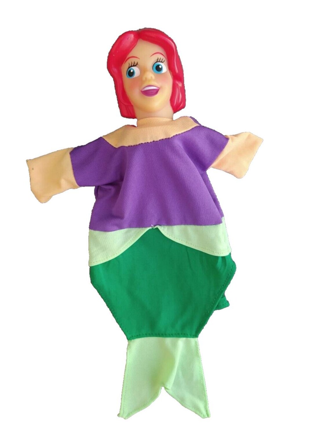 The Little Mermaid Ariel Hand Puppet Rubber Head Vintage Doll - Etsy