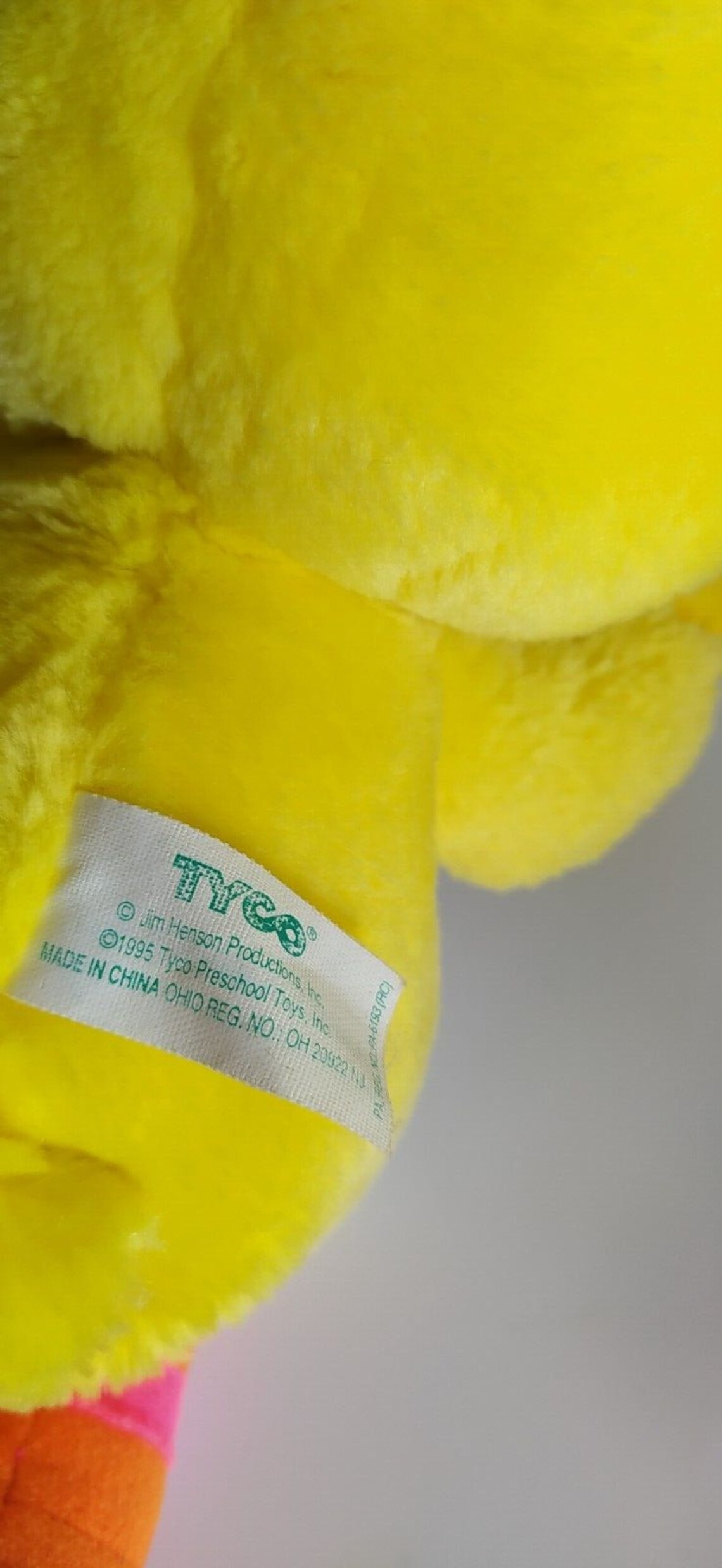 Vintage Tyco Sesame Street Big Yellow Bird Plush Toy 1995 27cm - Etsy