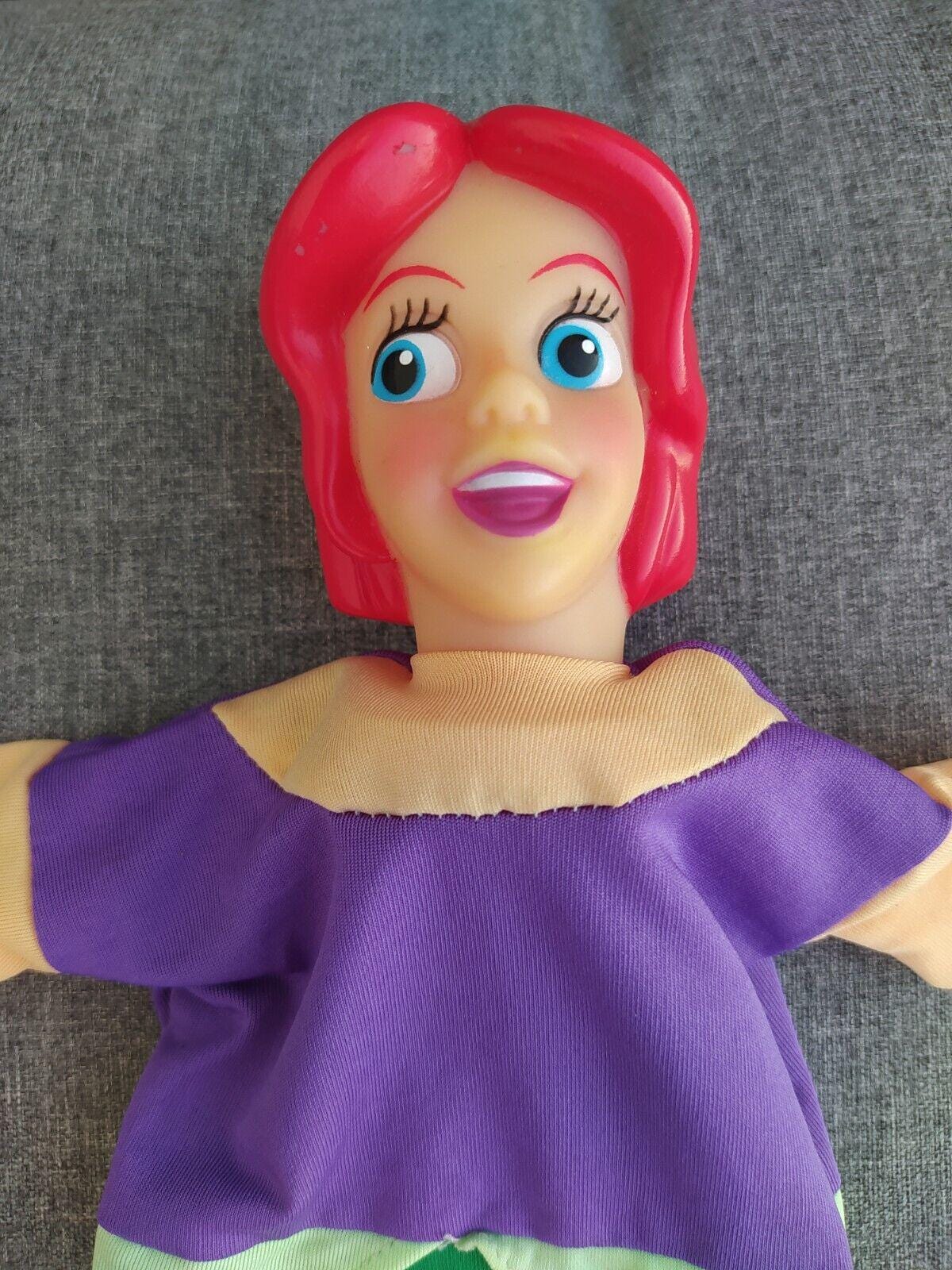 The Little Mermaid Ariel Hand Puppet Rubber Head Vintage Doll - Etsy