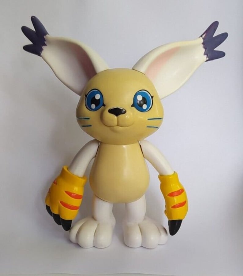 Digimon Talking Gatomon Tailmon Action Figure Bandai 2000 WORKS No Tail ...