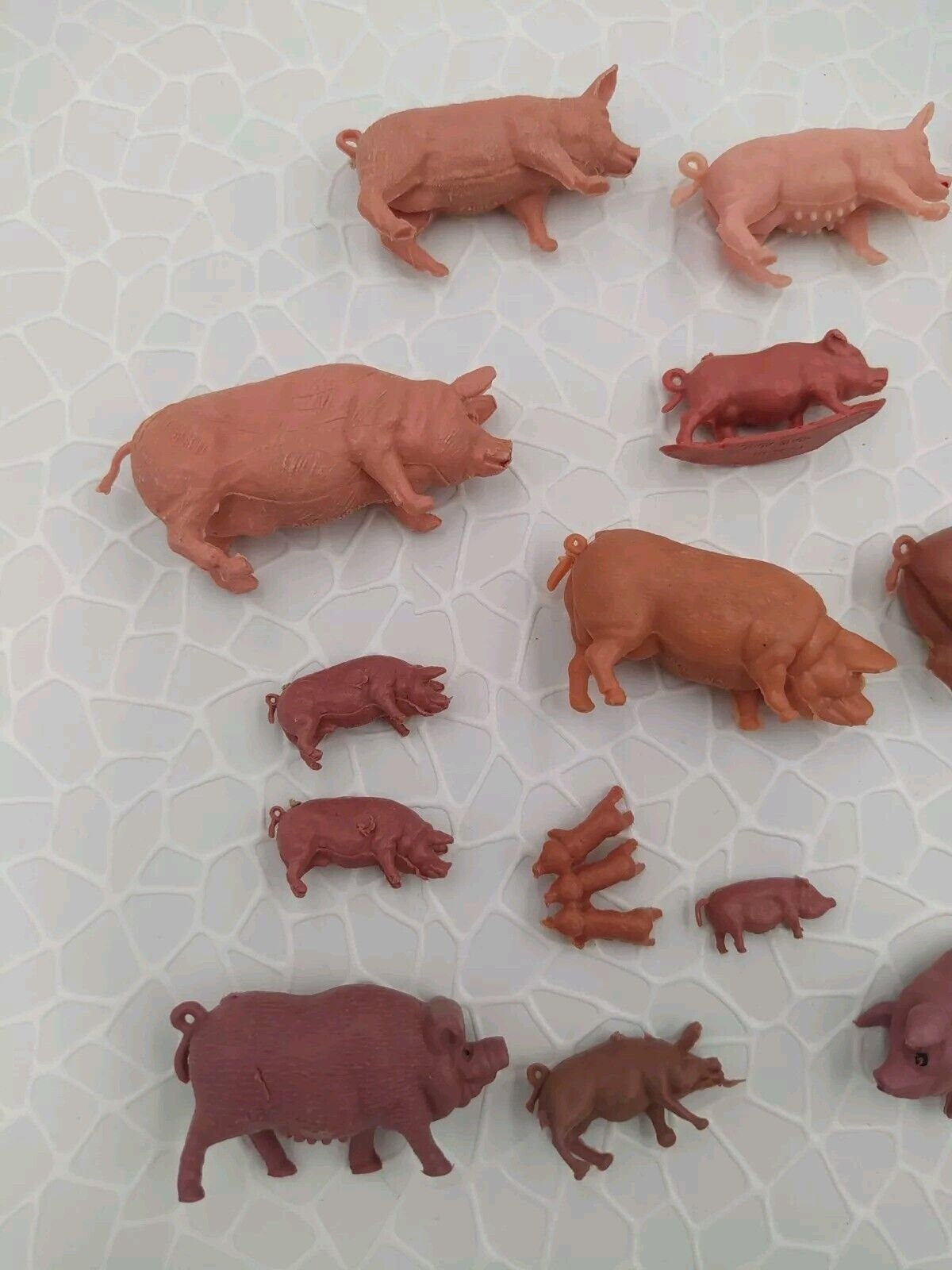 Vintage Plastic Pig Family Figure Lot - Farm Hogs Babies Toy - Etsy