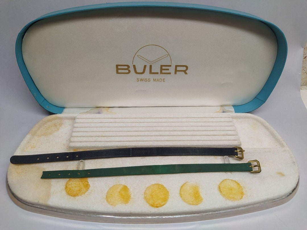 Buler Swiss Watch Presentation Large Box Vintage 1960 Retro Collective ...
