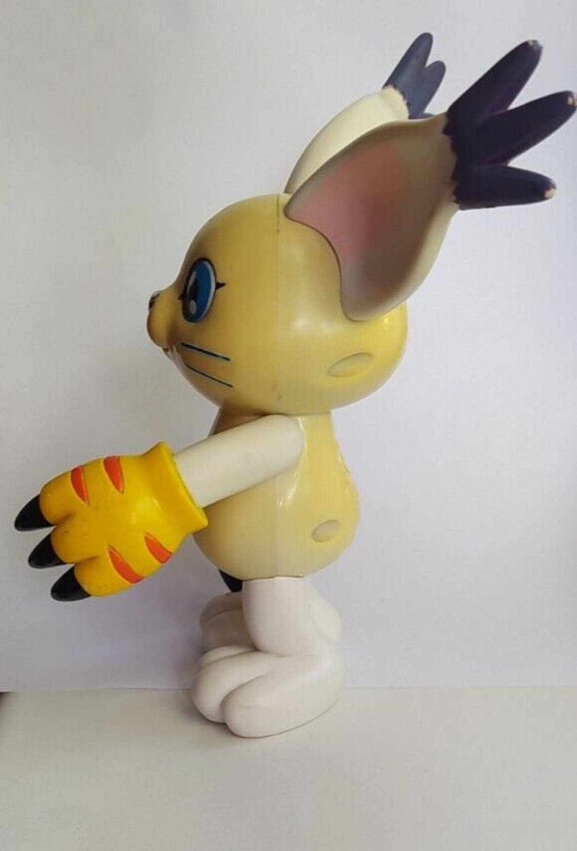 Digimon Talking Gatomon Tailmon Action Figure Bandai 2000 WORKS No Tail ...