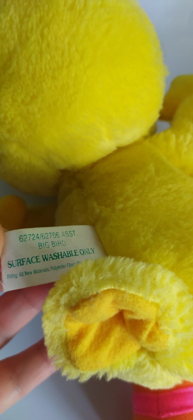 Vintage Tyco Sesame Street Big Yellow Bird Plush Toy 1995 27cm - Etsy