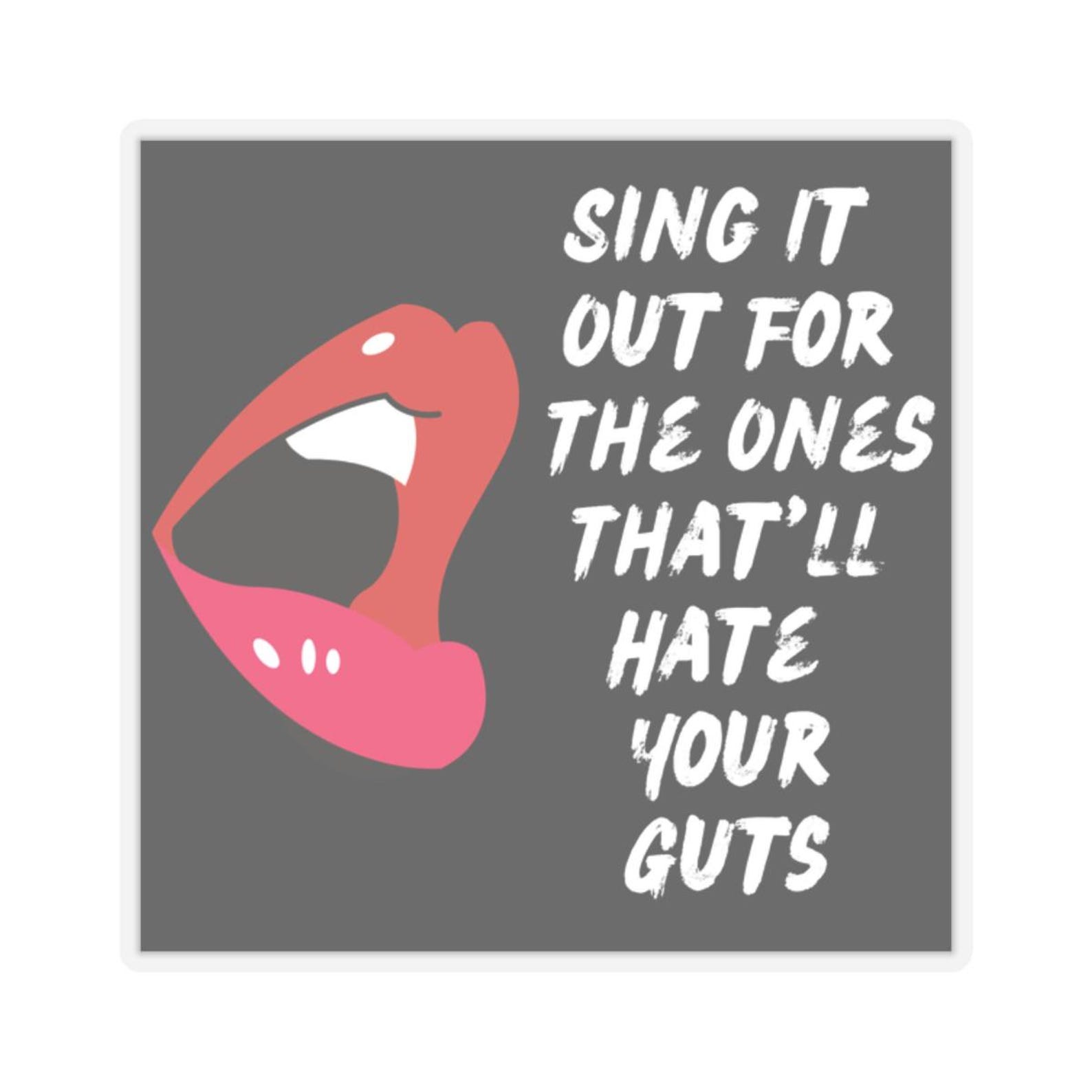 Sing Sticker - Etsy