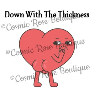 The Thickness Valentine's Day Printable Card | Digital Download - Etsy