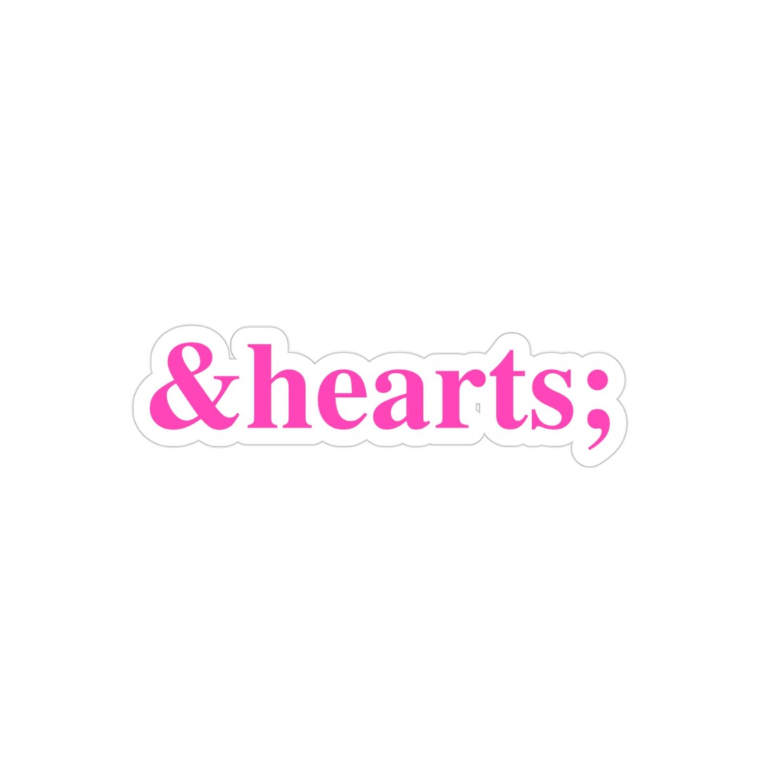 Transparent Heart HTML Code Sticker - Etsy