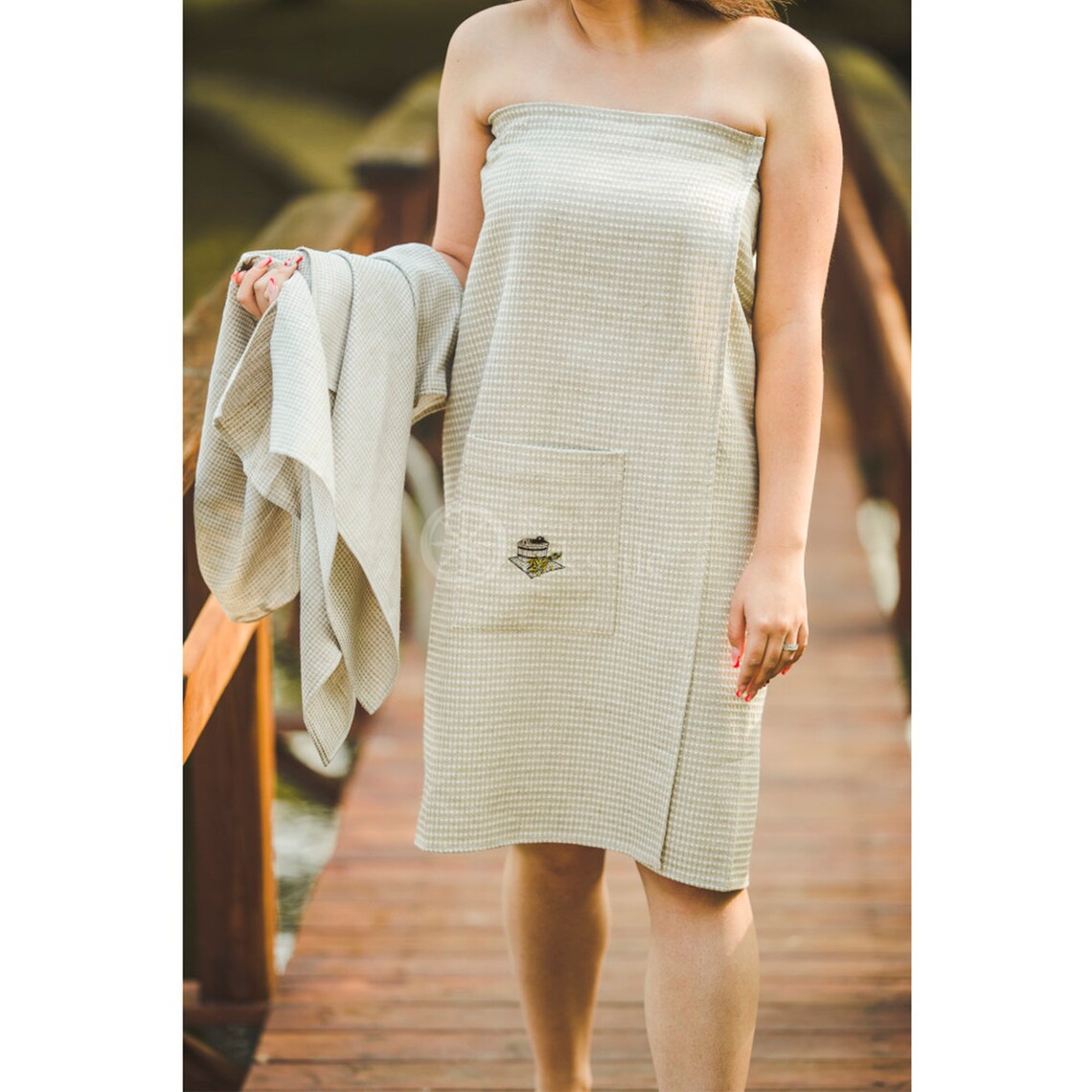 Sauna Women Kilt Bath Towel "vafline" Linen/cotton 75/25. - Etsy