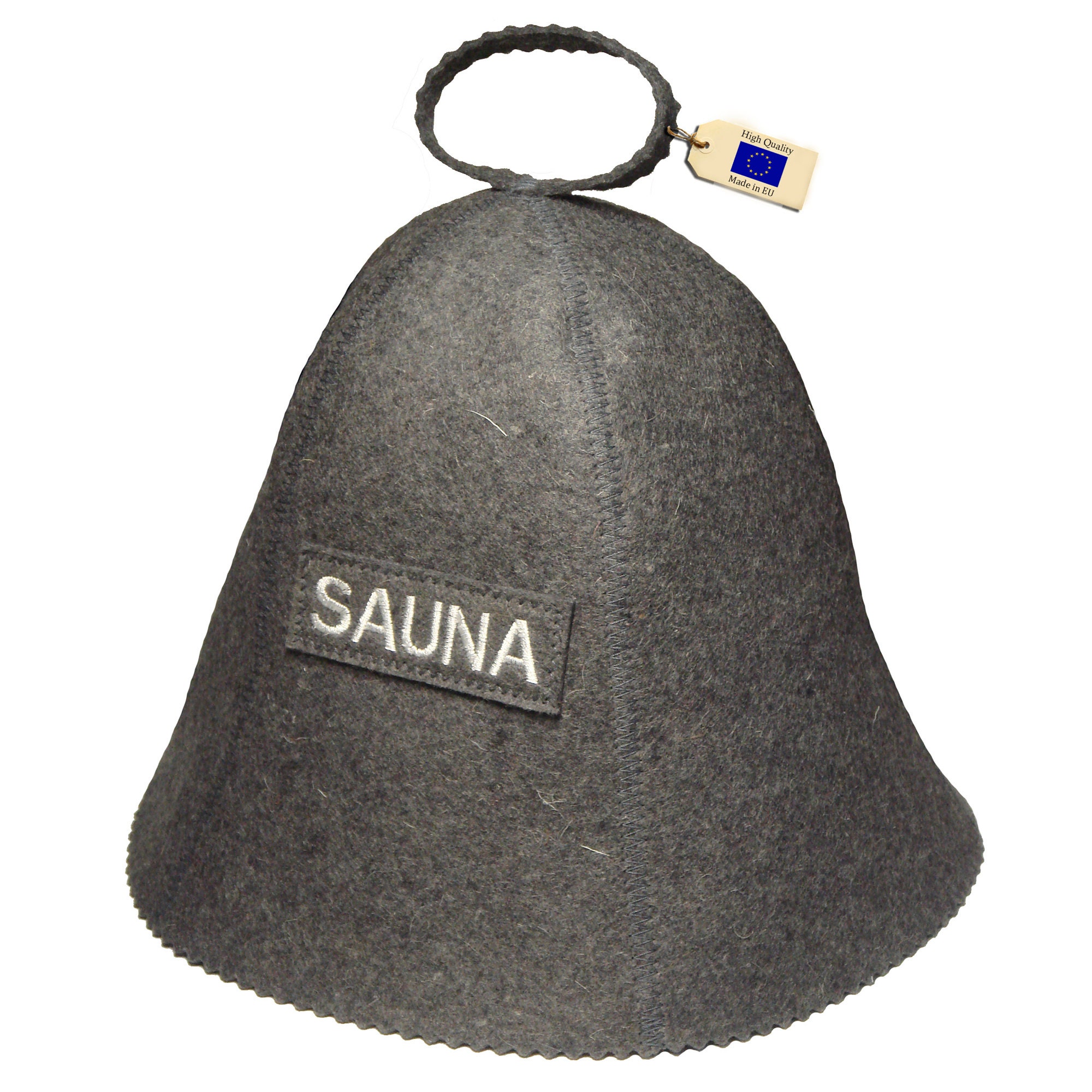 Wool Sauna Hat Classic Dark With Logo SAUNA - Etsy