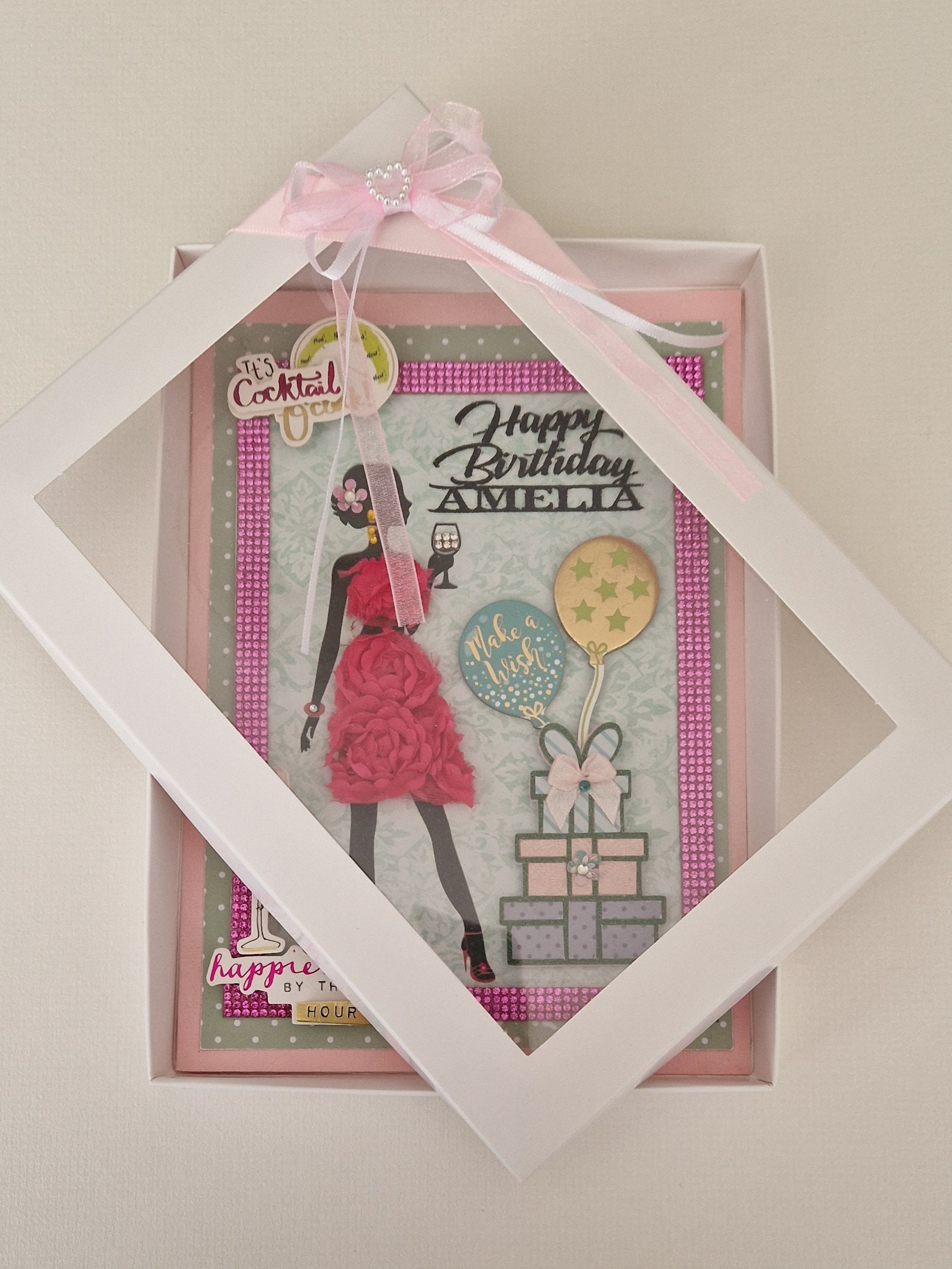 Handmade Personalised Birthday Card Any Age - Etsy