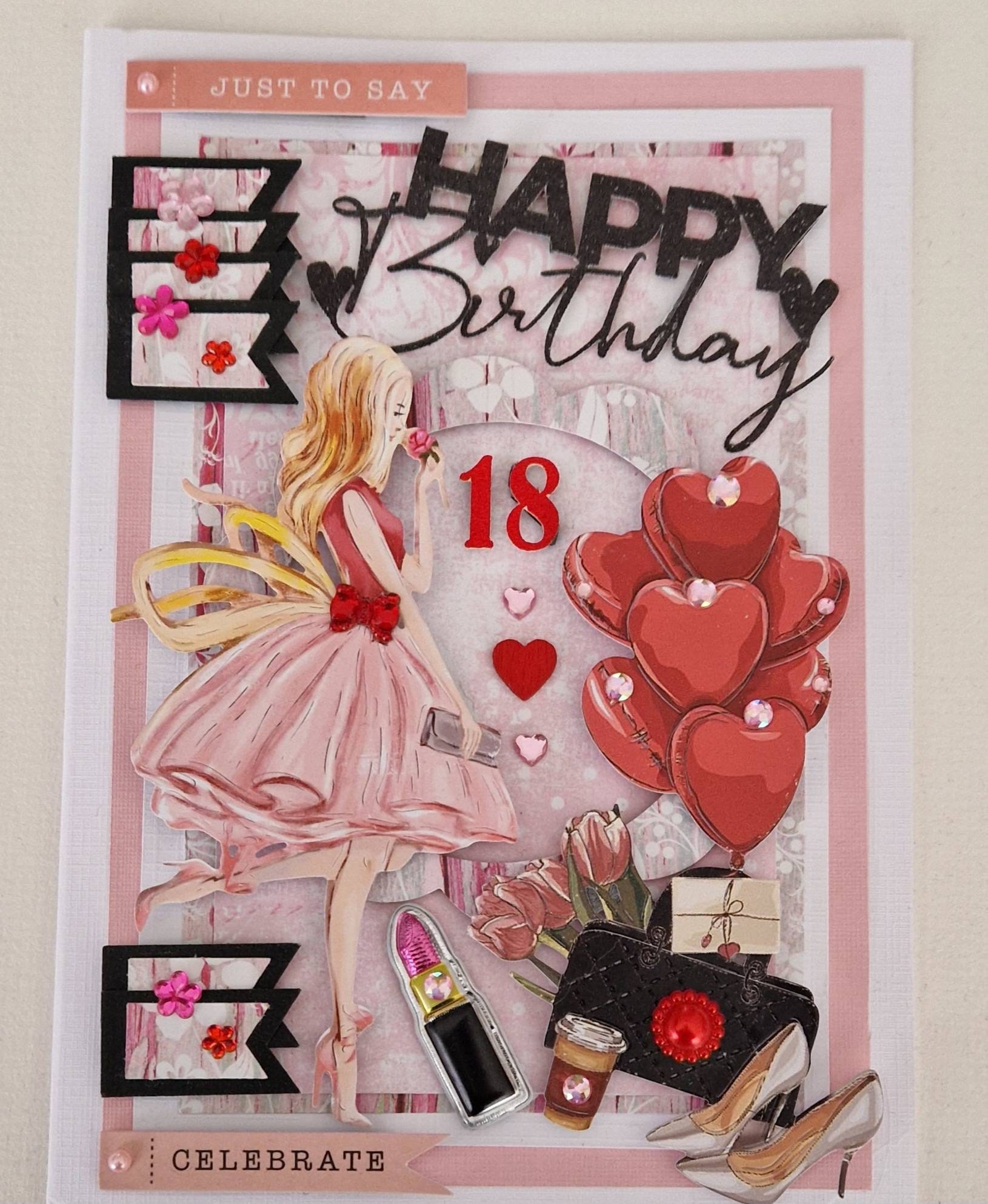 Handmade Personalised Stylish Lady Birthday Card - Etsy